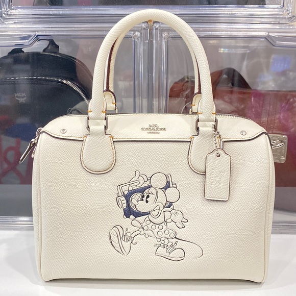 Coach | Bags | Disney X Coach Minnie Mouse Mini Leather Boston Bag ...